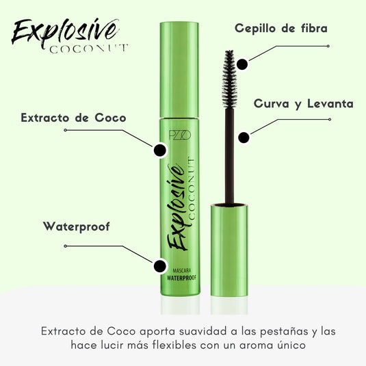 Máscara de Pestaña Explosive Coconut Waterproof – Petrizzio